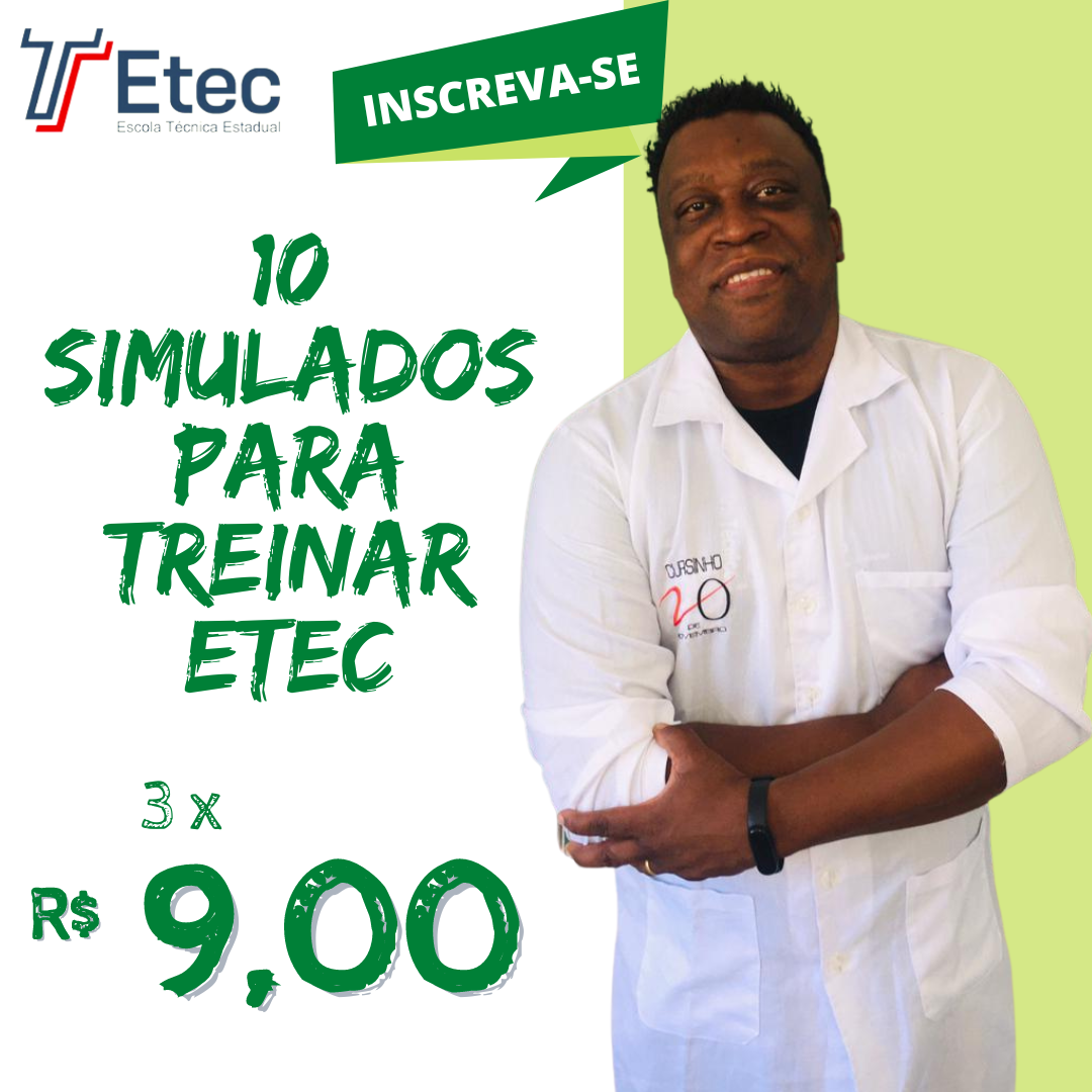10 SIMULADOS PARA A ETEC